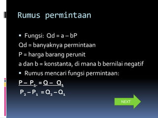 Permintaan dan penawaran | PPTX