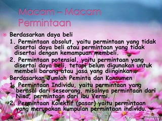 Fungsi Permintaan & Fungsi Penawaran | PPTX