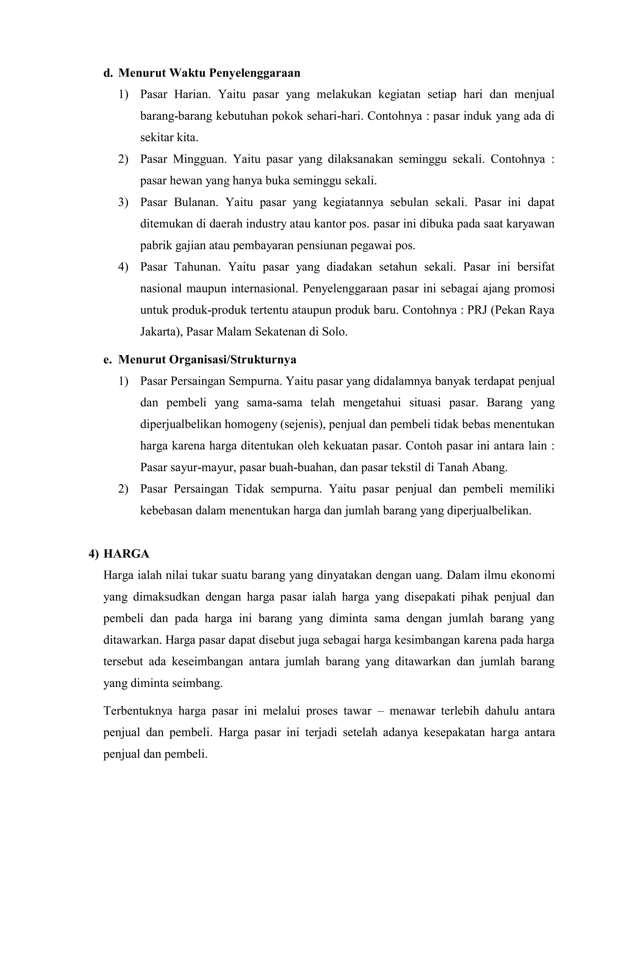 Permintaan, penawaran, pasar dan harga | PDF