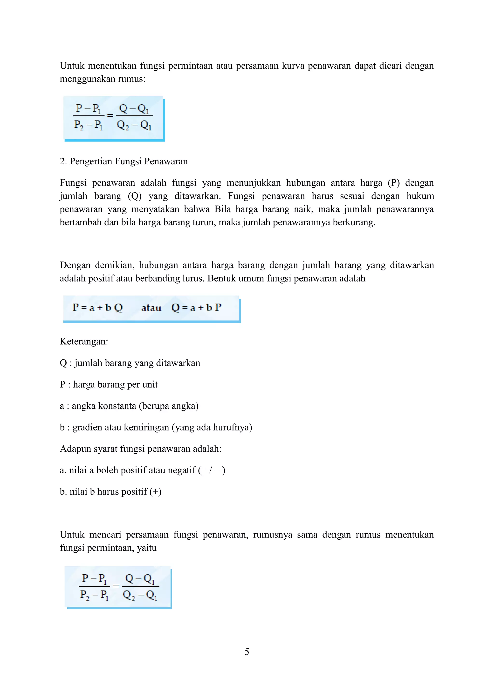 Permintaan dan penawaran | PDF