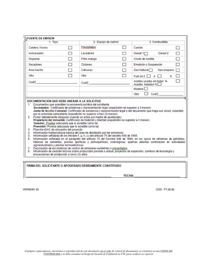 Permiso emisiones atmosfericas