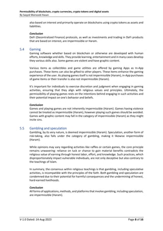 Permissibility of blockchain-crypto currencies-crypto tokens-metaverse ...