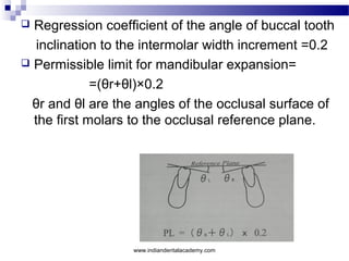 Permissible limit for mandibular expansion | PPT