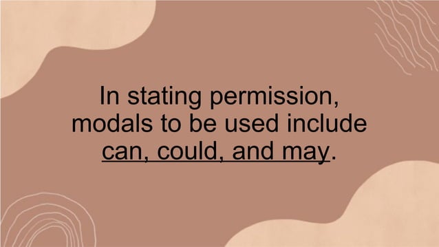 Modals of Permission Powerpoint presentation | PPTX