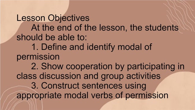 Modals of Permission Powerpoint presentation | PPTX