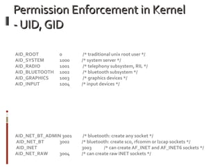 Permission enforcement s in android new (1) | PPT