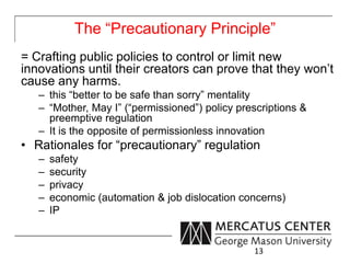 “Permissionless Innovation” & the Grand Tech Policy Clash of Visions to ...