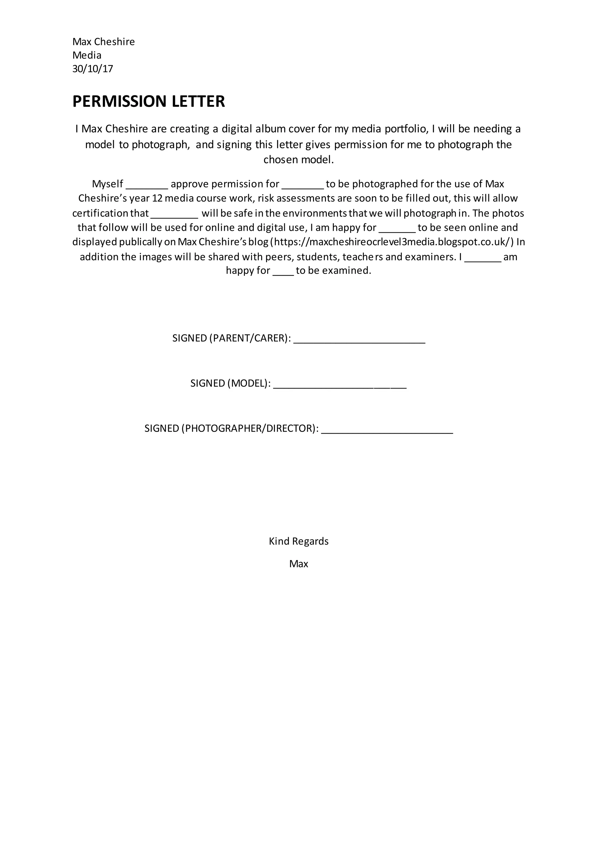 Permission letter | PDF