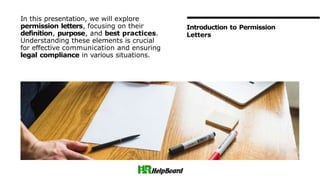 Permission Letter for Event, Permission Letter Sample | PPTX
