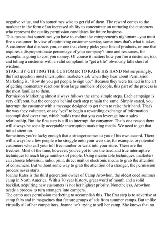Permission marketing goding seth | DOCX