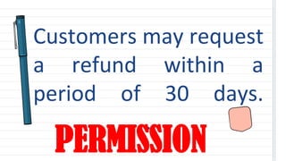 English 9 Modal Verbs of Permission............. | PDF