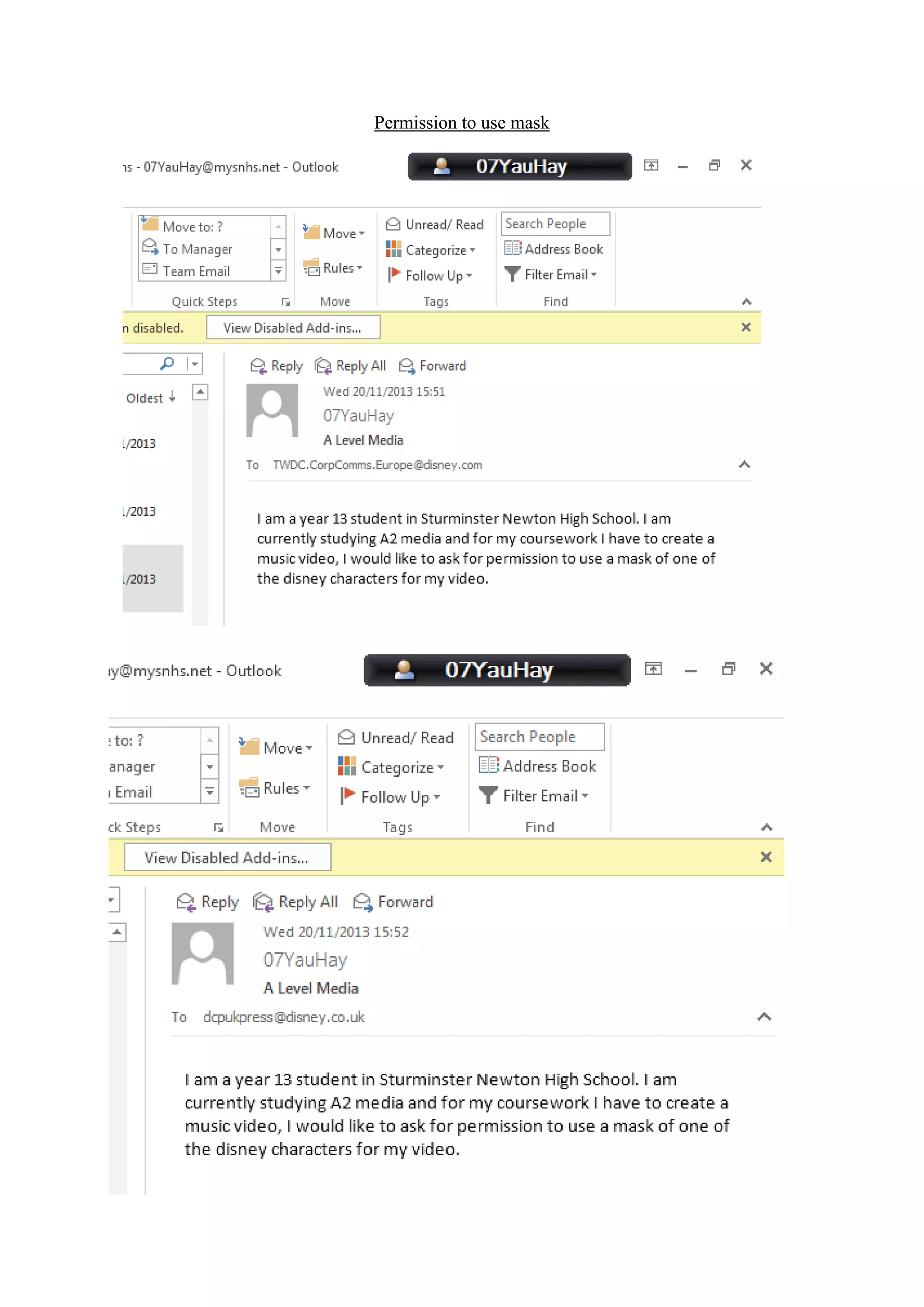 Permission to use mask | DOCX