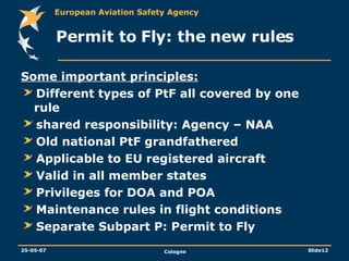 Permit To Fly The New Rules | PPT