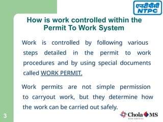 Permit to Work Training for employees and workers | PPTX