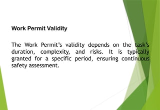 Permit to Work System - Control of Work System | PPT