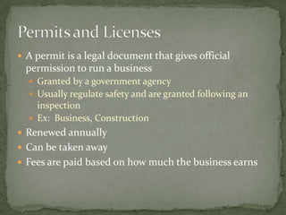Permits and Licenses | PPTX