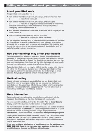 Permitted Work Form | PDF