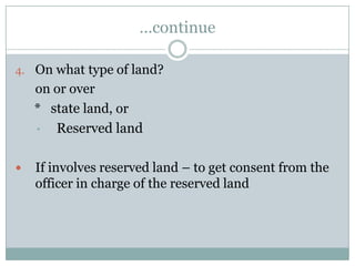 Permit to use air space | PPTX
