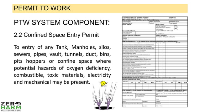 PERMIT TO WORK (PTW) TRAINING COURSE.pptx | Developmental Sites | Real ...