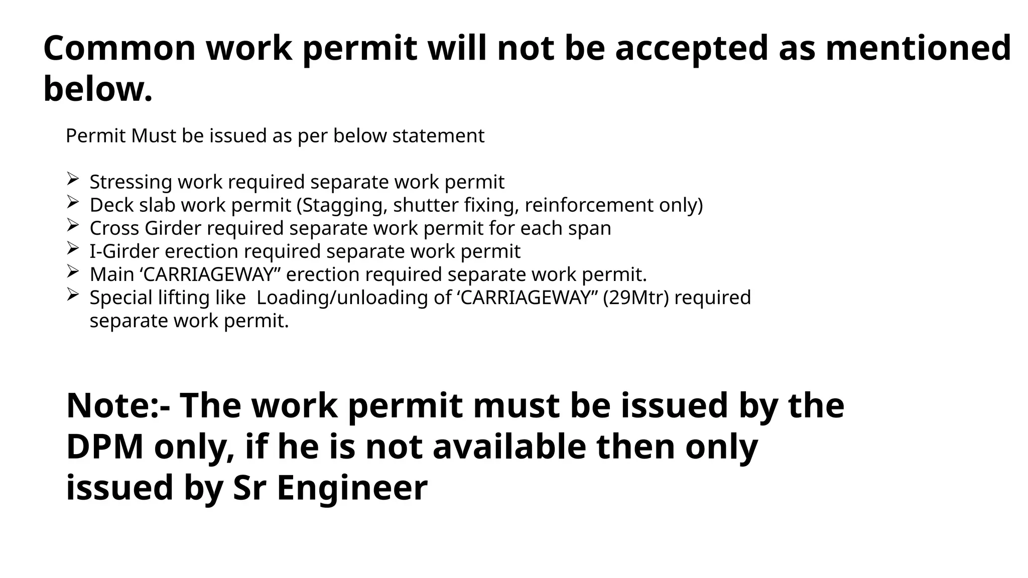 Permit to work slideshare.pptx and Types of Permit | PPTX
