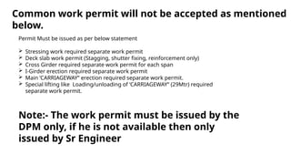Permit to work slideshare.pptx and Types of Permit | PPTX
