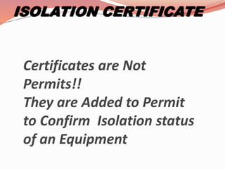 Permit to work system | PPTX