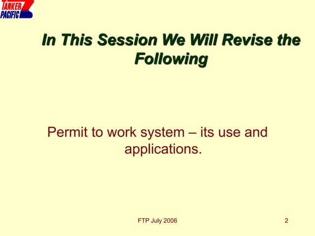 Permit To Work System.ppt