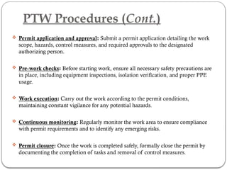 PERMIT TO WORK SYSTEM (JOHAN).pptx...... | PPTX