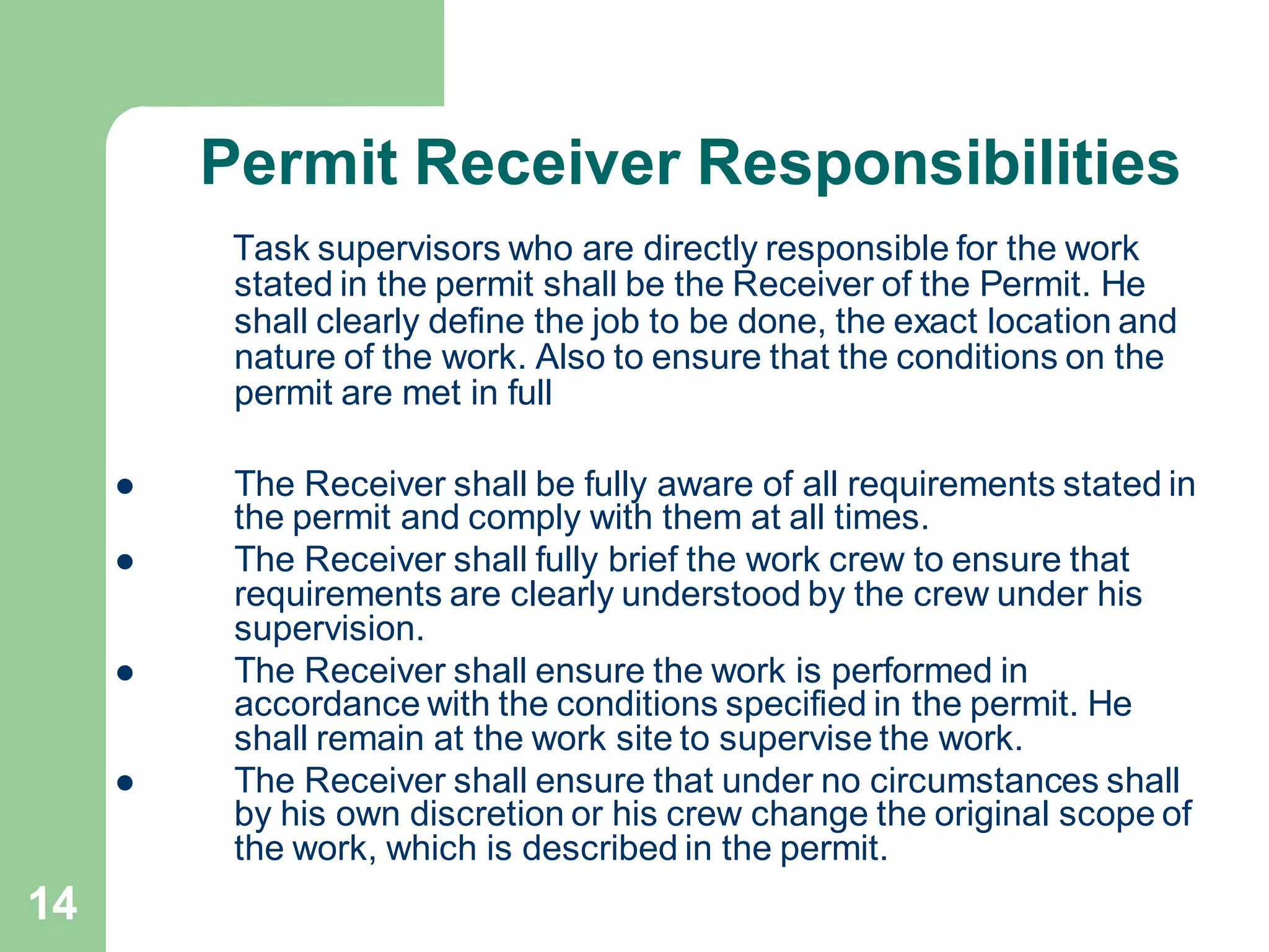 Permit to work training | PDF