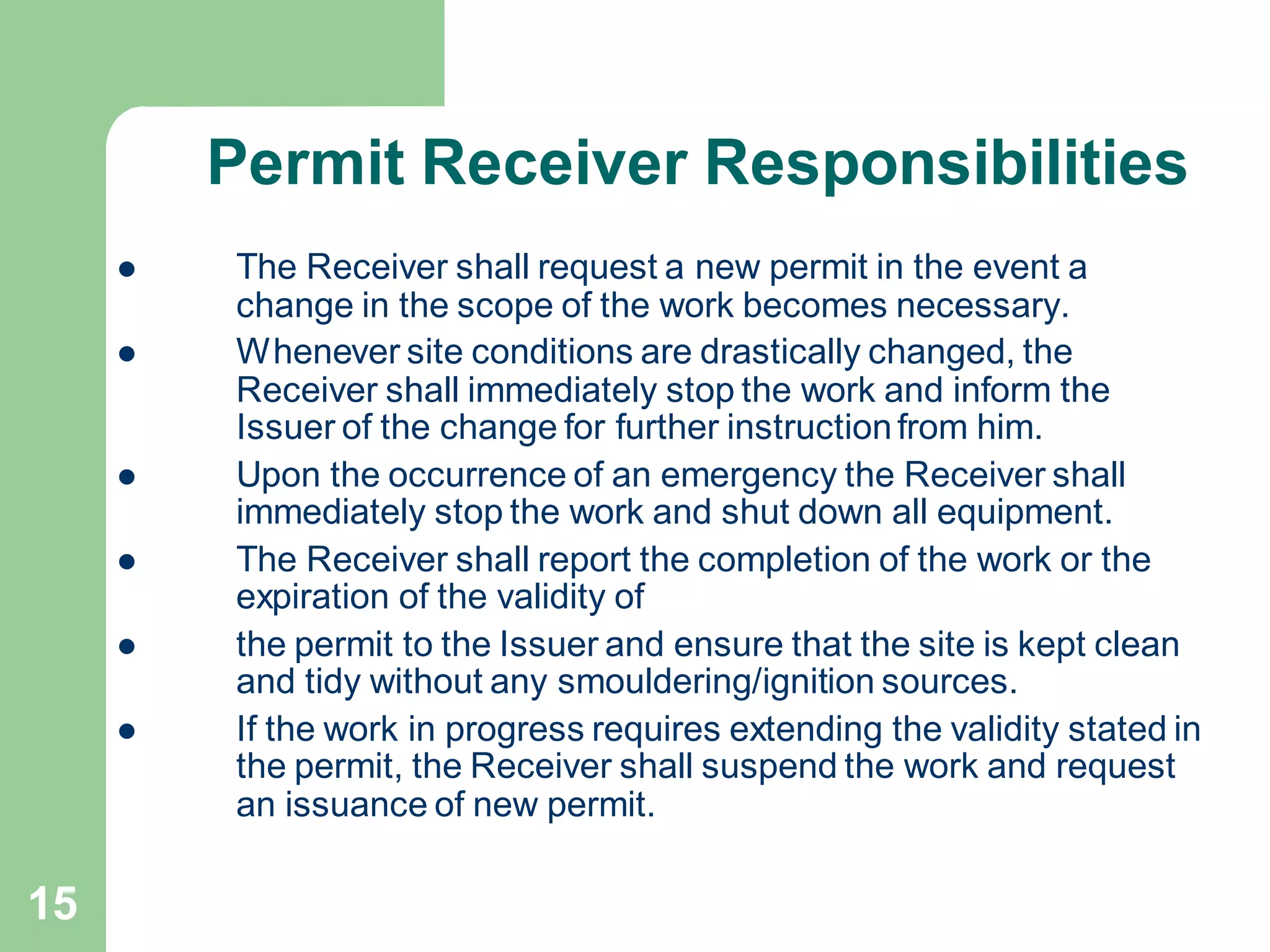 Permit to work training | PDF