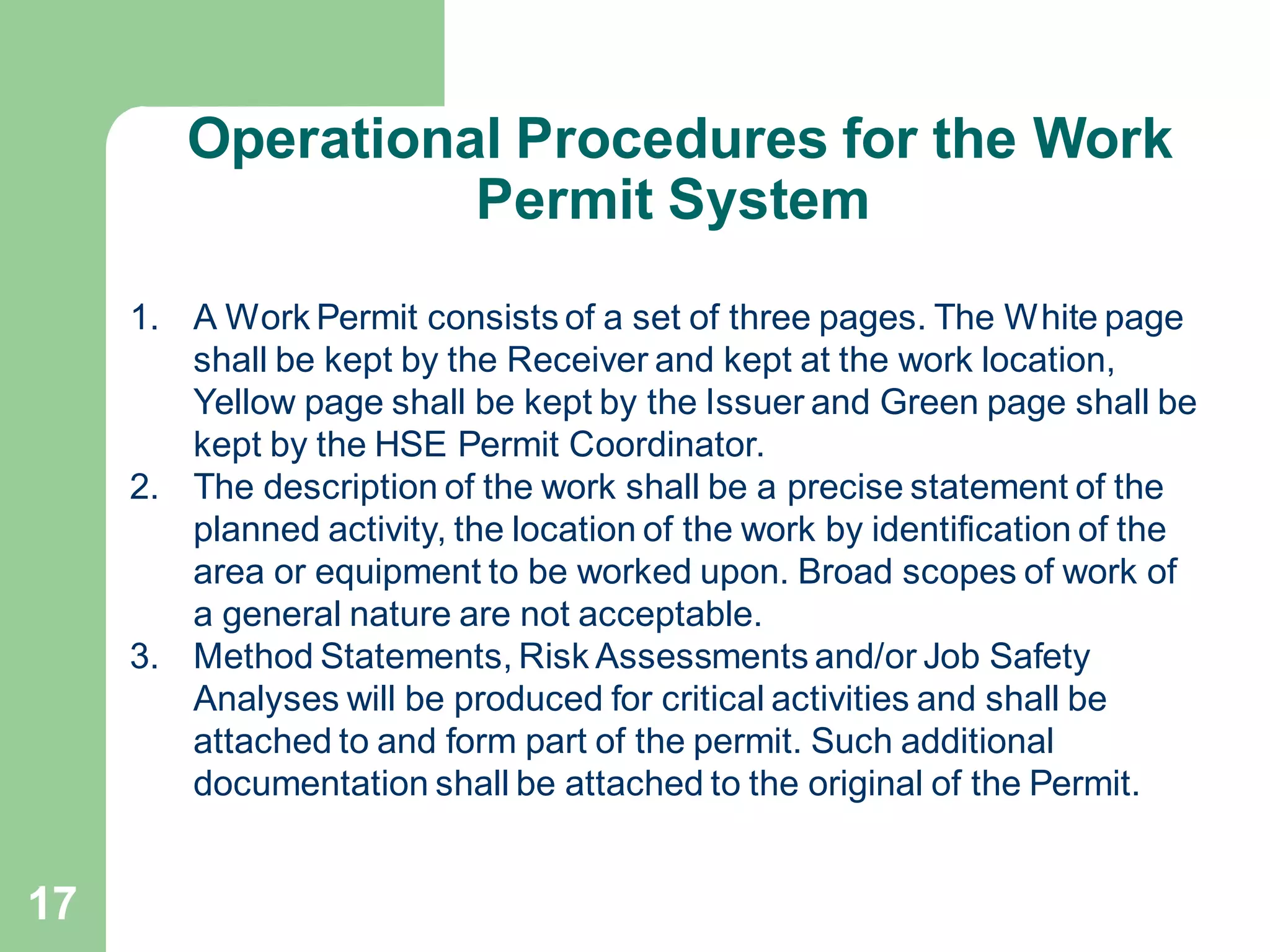 Permit to work training | PDF