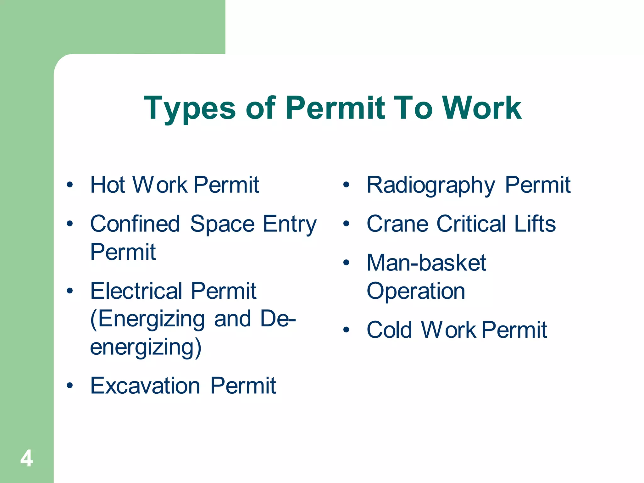 Permit to work training | PDF