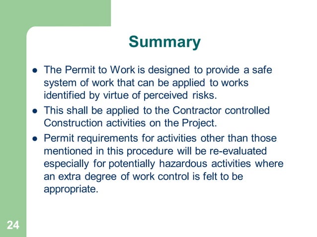Permit to work training | PDF | Civil Engineering Industry | Industries
