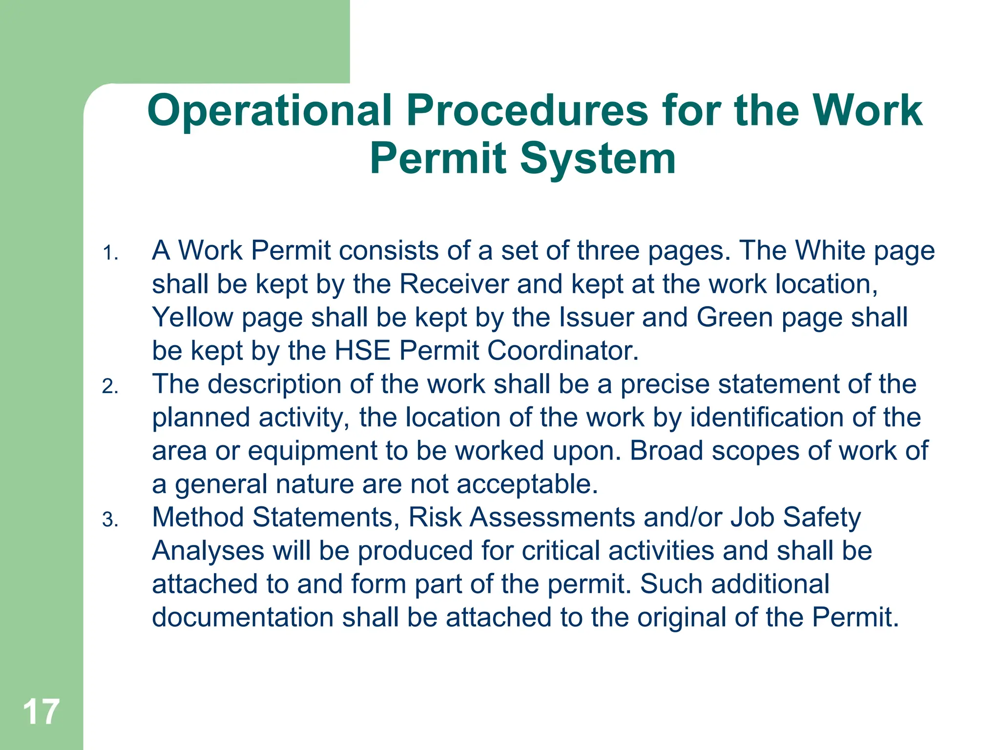 Permit To Work Training HSE Presentation.ppt