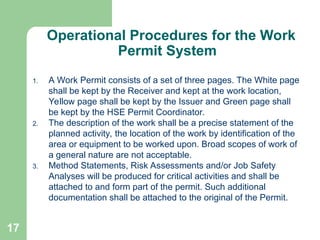 Permit To Work Training HSE Presentation.ppt