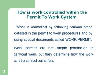 Permit To Work Training HSE Presentation.ppt