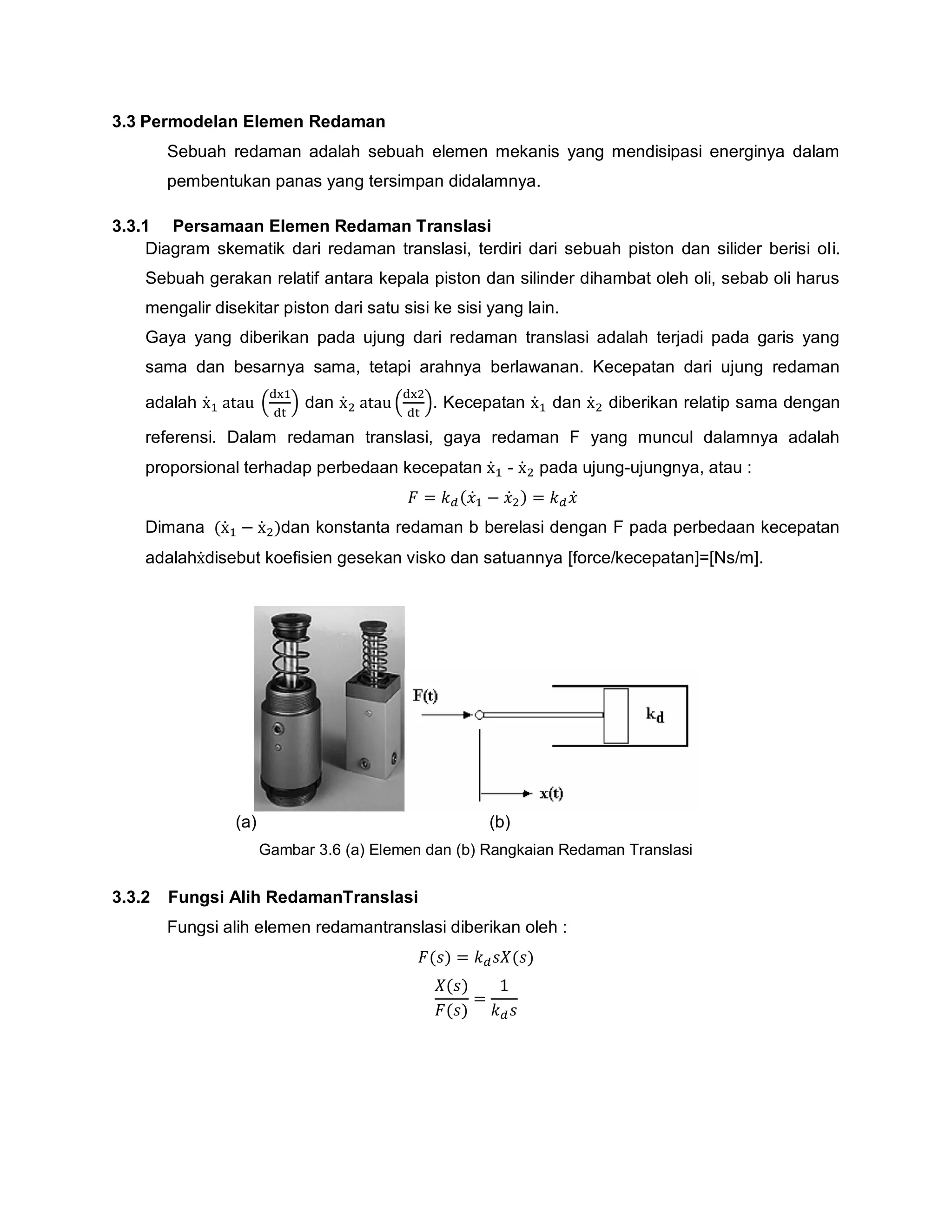 Permodelan elemen redaman | PDF