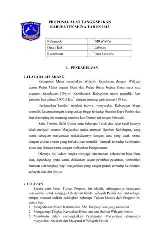 Permohonan alat tangkap ikan | DOCX