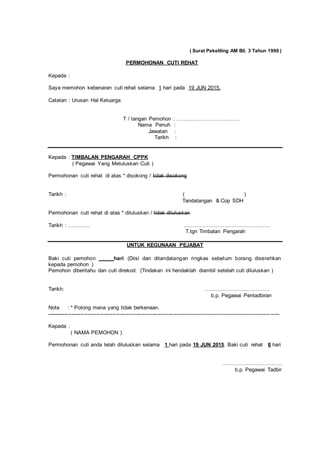 Permohonan crk 1 | DOCX