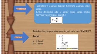 Permutasi dan Kombinasi | PPT