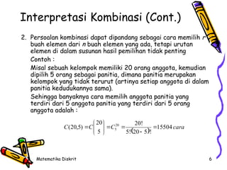 Powerpoin berisikan tentang materi matematika yaitu permutasi dan ...