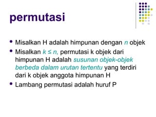 permutasi1.ppt peluanggggggggggggggggggggg | PPT