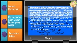 Permutasi dan kombinasi | PPSX