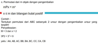 Permutasi dan kombinasi | PPT