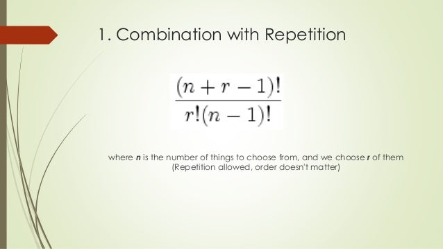 Permutation combination