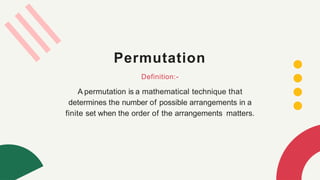 Permutation in Discrete Mathematics- Piyush Bujade | PPTX | Physics | Science