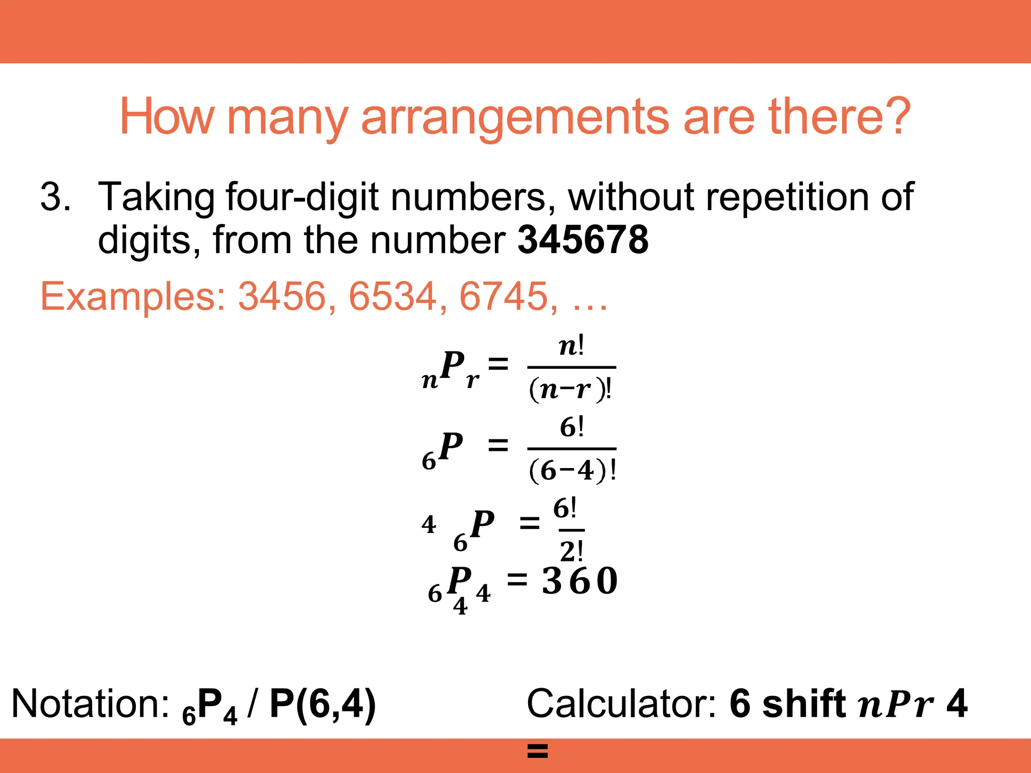 Grade 10 Permutation Powerpoint Presentation Pptx