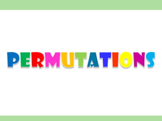 Grade 10 Permutation PowerPoint Presentation | PPTX