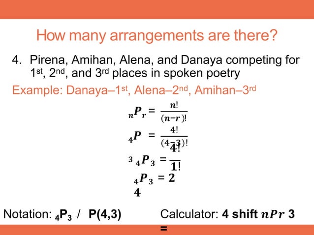 Grade 10 Permutation PowerPoint Presentation | PPTX
