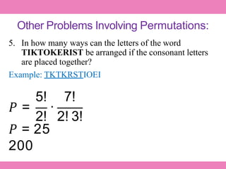Grade 10 Permutation PowerPoint Presentation | PPTX